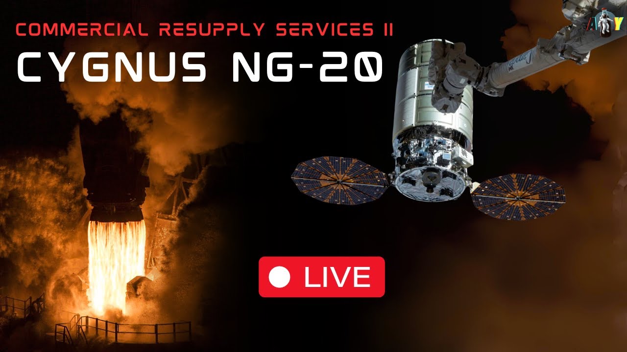 LIVE: SpaceX CRS-2 Cygnus NG-20 Mission Launch to the ISS - YouTube