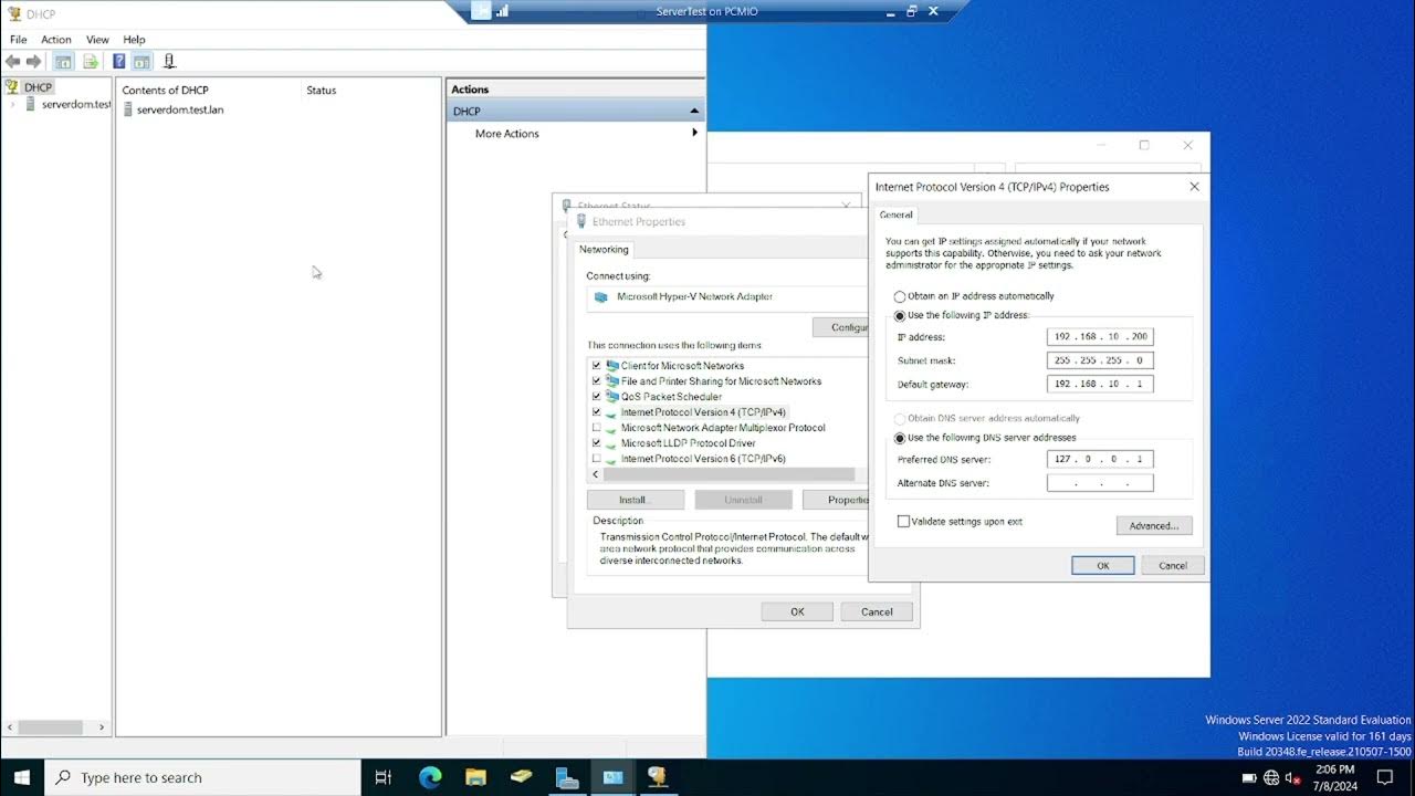 Configure DHCP Windows Server 2022 - YouTube
