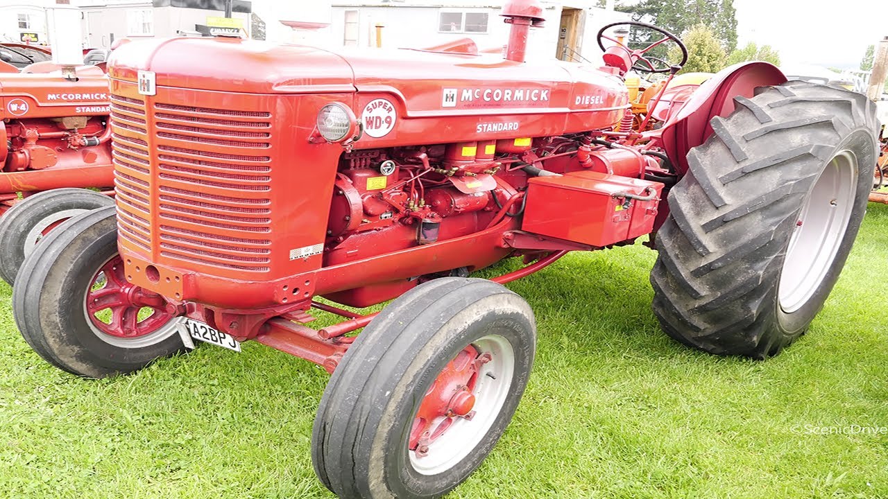 1954 McCormick International Super WD-9 Tractor in Rangiora - YouTube