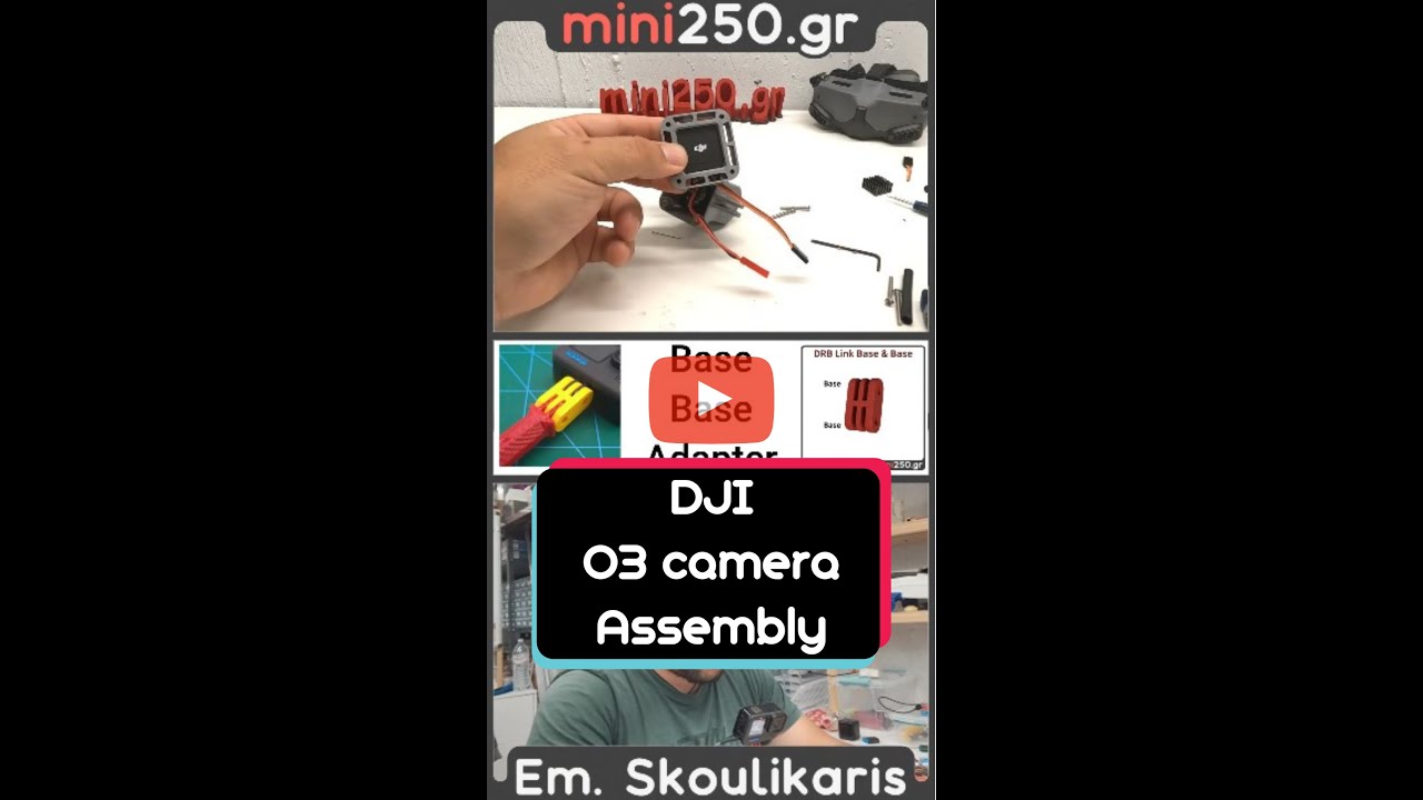 Camera DJI O3 assembly - mini250 - YouTube