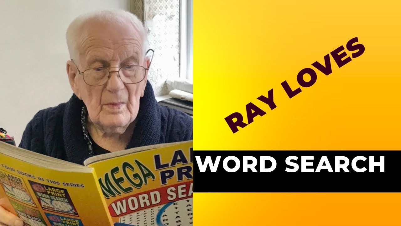 Word search is Keeping his mind Active - YouTube
