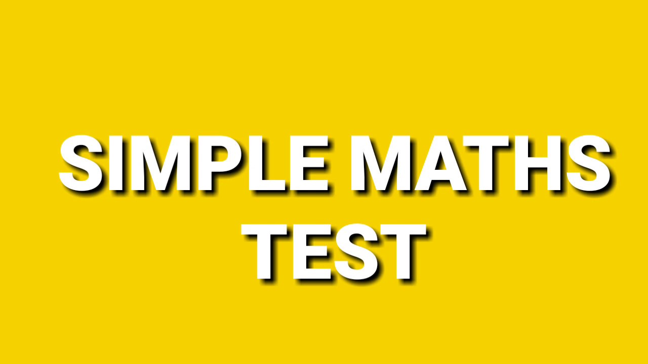 SIMPLE MATHS TEST FOR GRADE 3 /CLASS 3 - YouTube