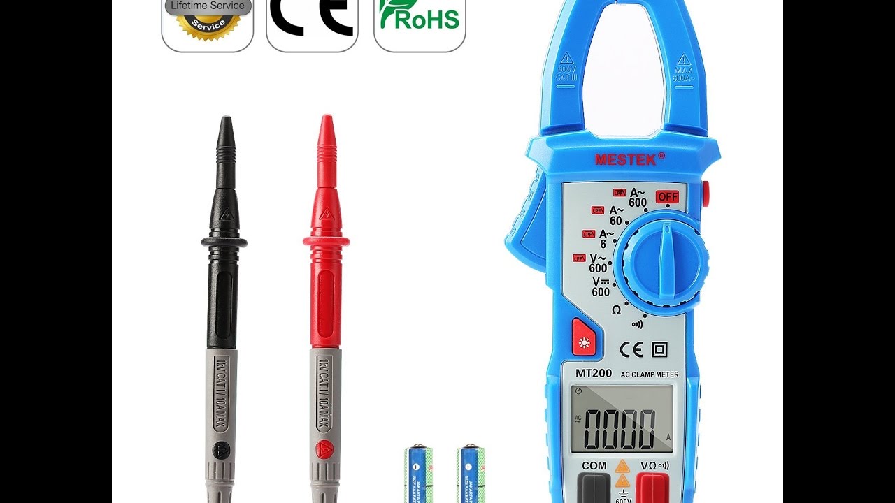 Recens ITA Aidbucks MT200 Multimetro Pinza Amperometrica Digitale AC/DC ...