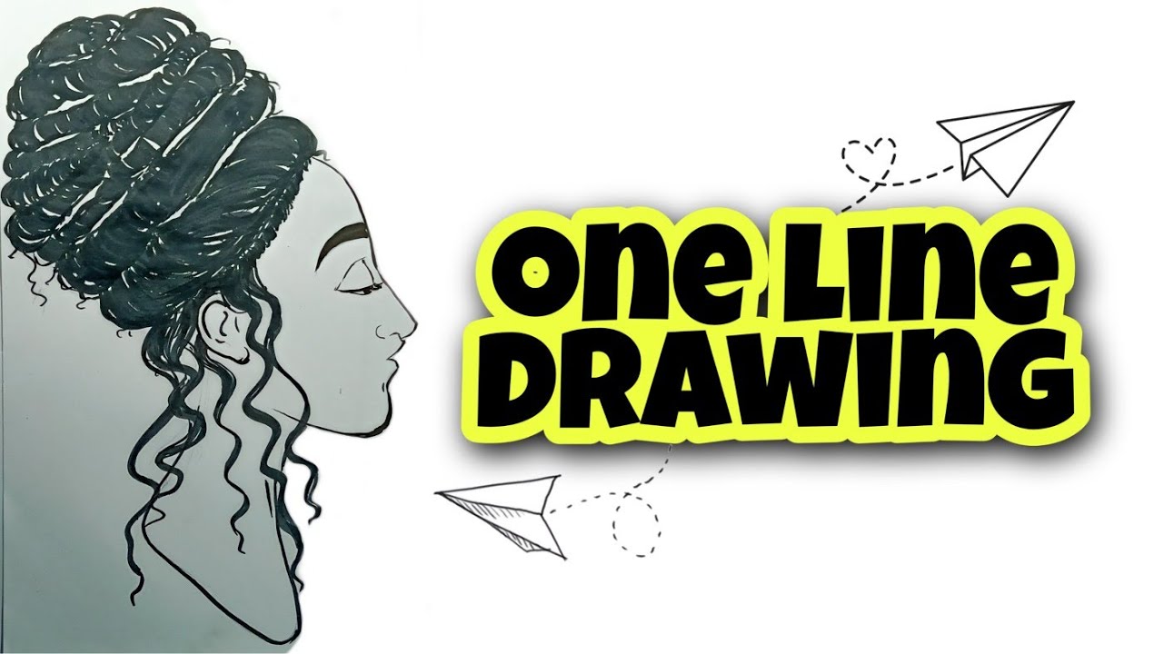 ONE line drawing | Sketch book paper | tutorial | practice work | 🍀EP 1 ...