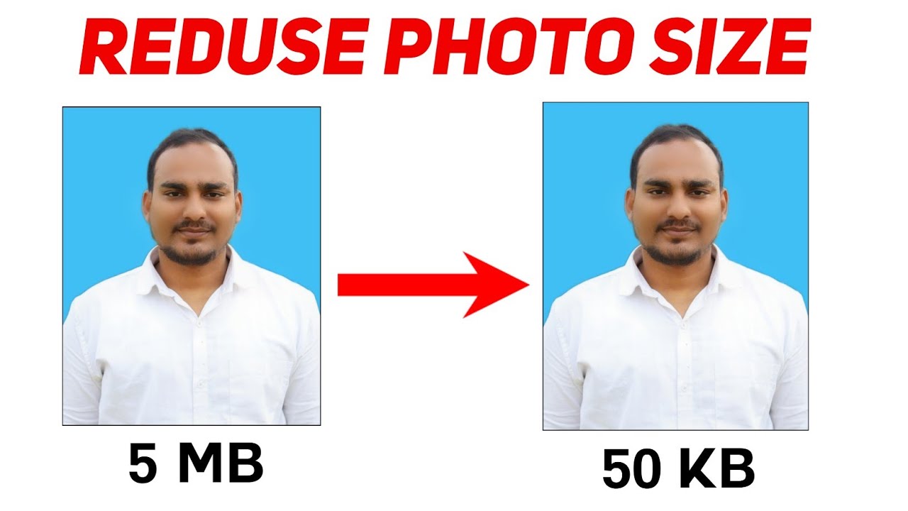 How to reduce Photo size mb to kb - YouTube