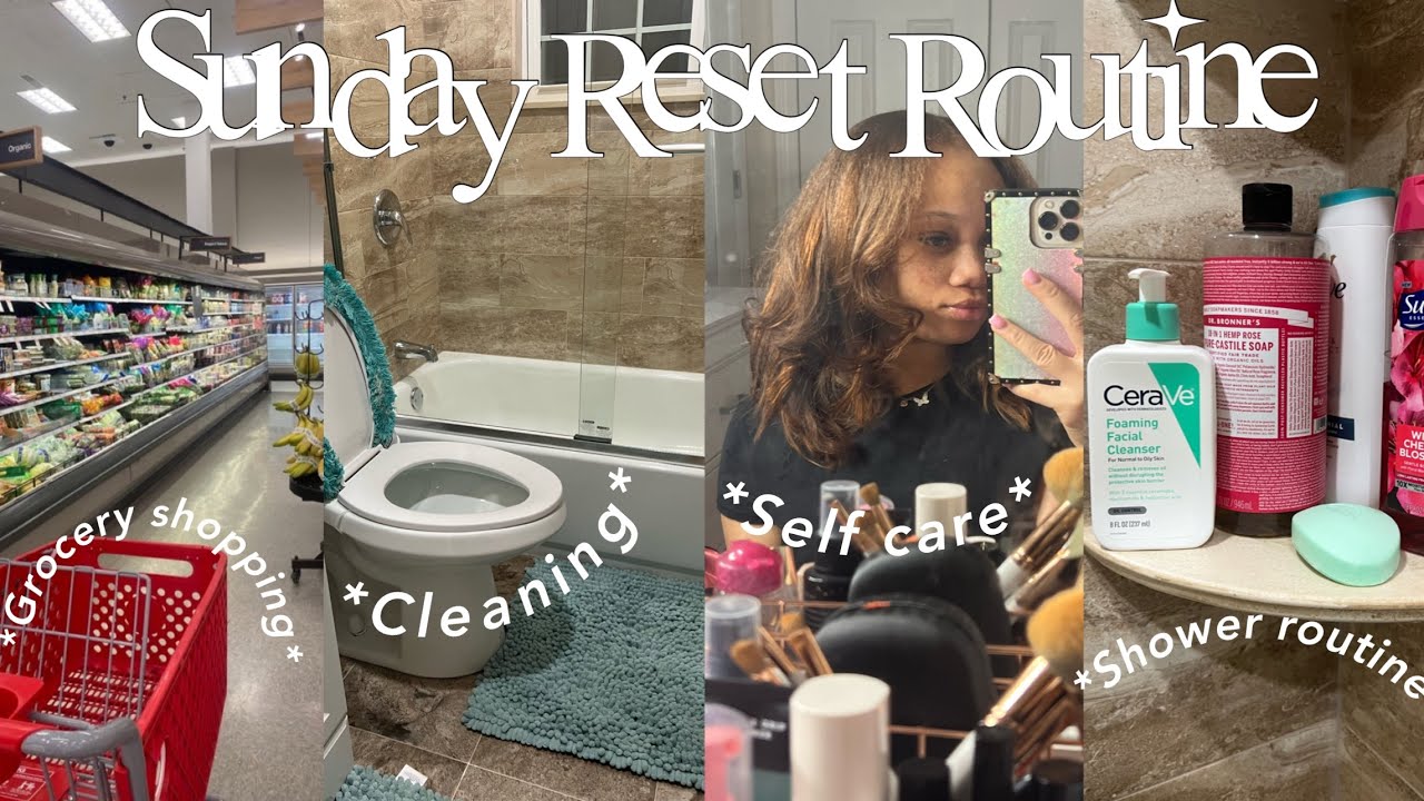 My Sunday Reset Routine| laundry, Deep cleaning,self care, shower ...