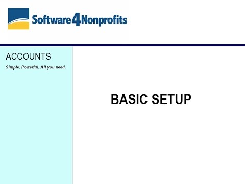 ACCOUNTS Basic Initial Setup - YouTube