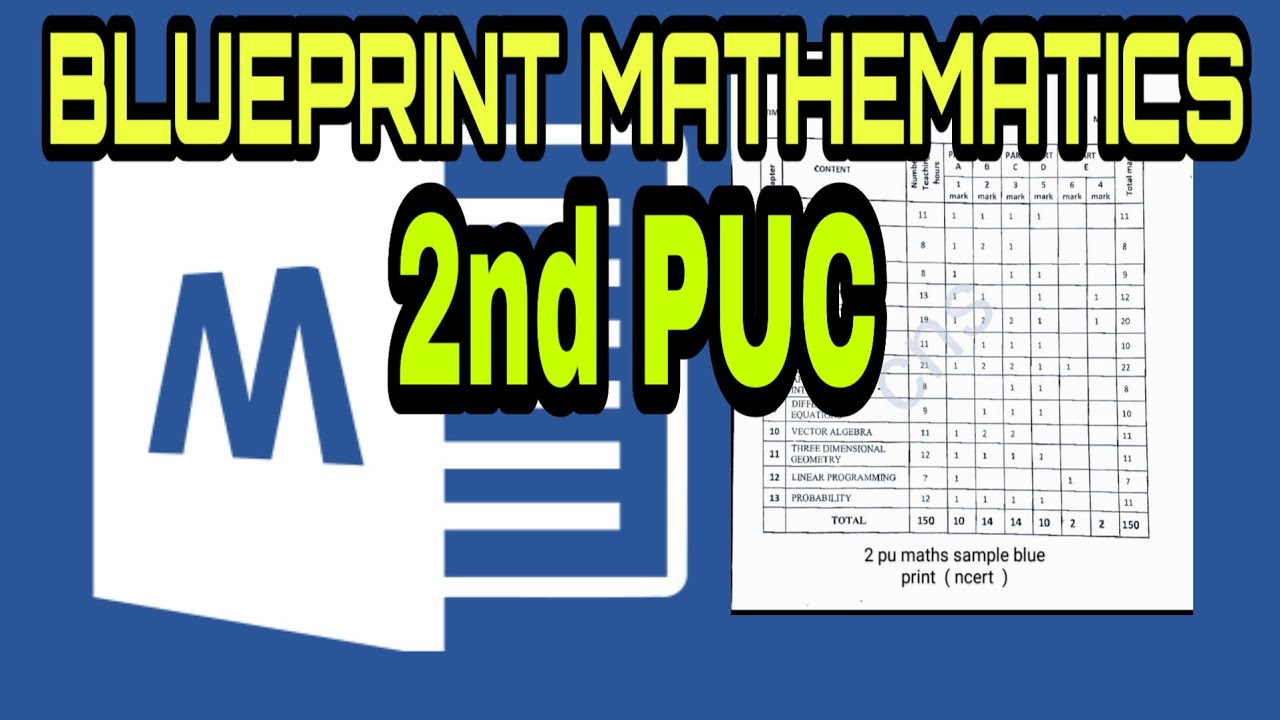BLUEPRINT FOR MATHEMATICS | LATEST 2020 - YouTube