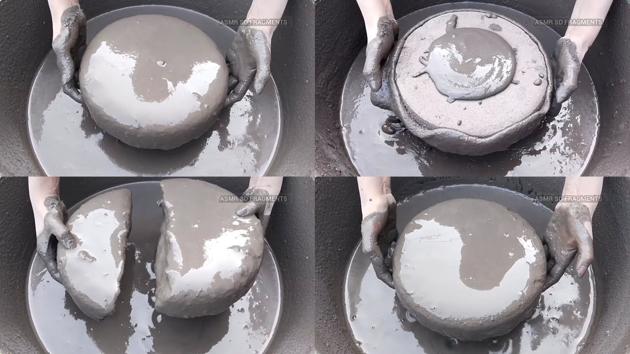 pure cement HPB @RFDUSTASMR ️best satisfying pure cement slabs - YouTube