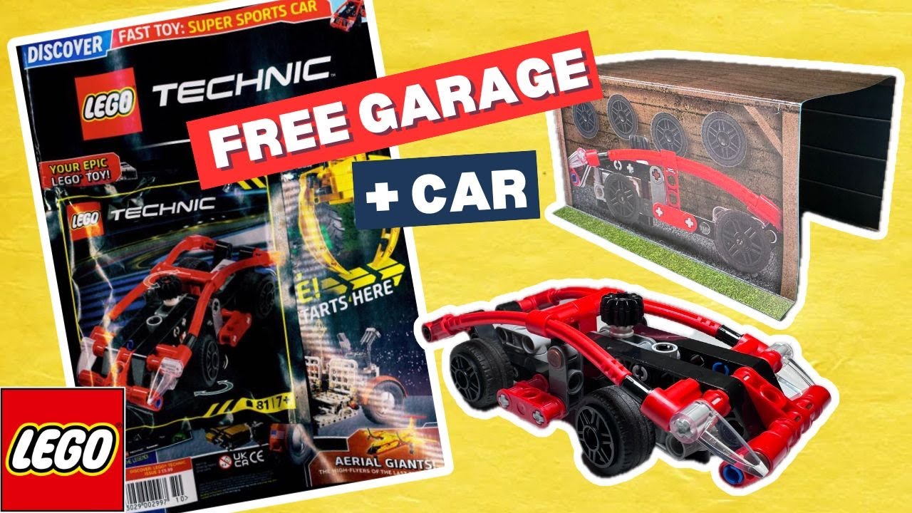 New LEGO Technic Magazine With Free Sports Car and Garage | Issue 3 ...