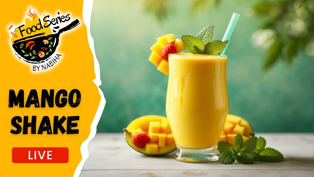 Mango Shake | Quick Mango Shake | Fresh Mango Shake | Mango Shake ...