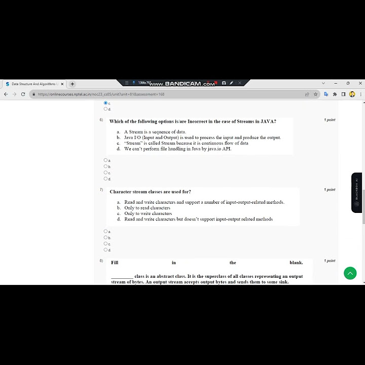 Nptel Data Structure And Algorithms Using Java Week 09 Nptel Dsa Quiz Java Iitkharagpur 8383