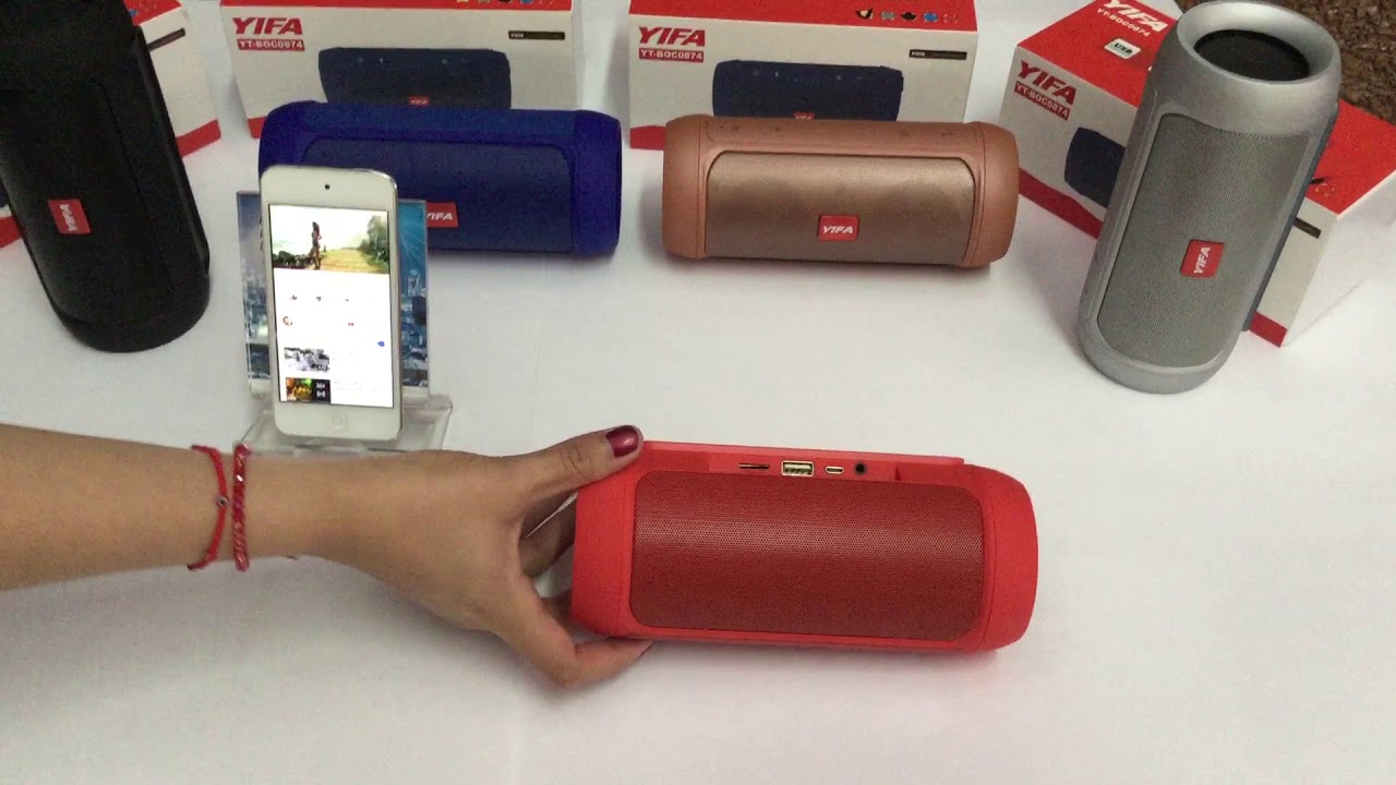 Bocina Recargable Inalambrica marca YIFA Tipo Jbl Ranura Usb Y Micro Sd ...