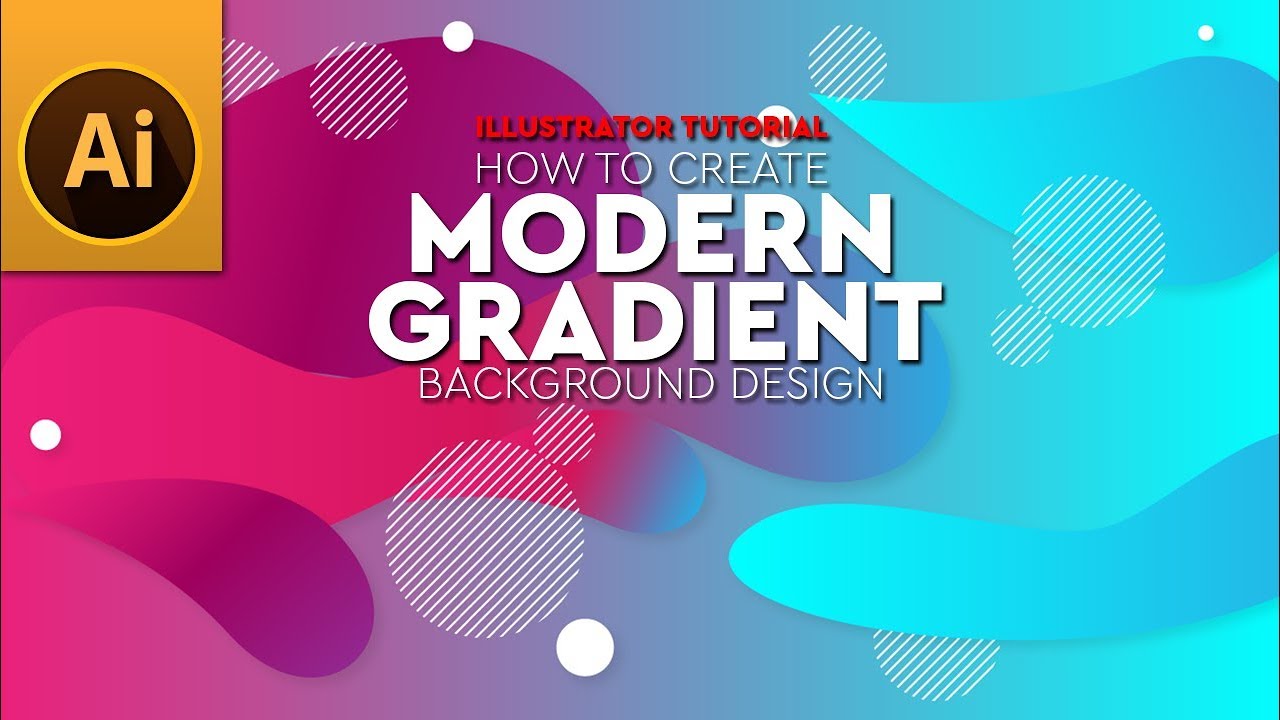 Create Modern Gradient Background Design - YouTube
