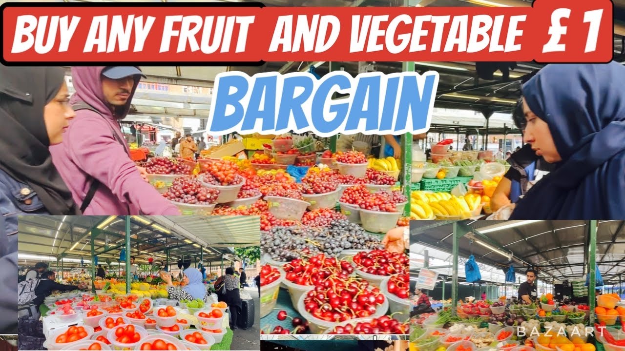 £1 Bullring open Market | Vegetable and Fruit Market Birmingham England ...