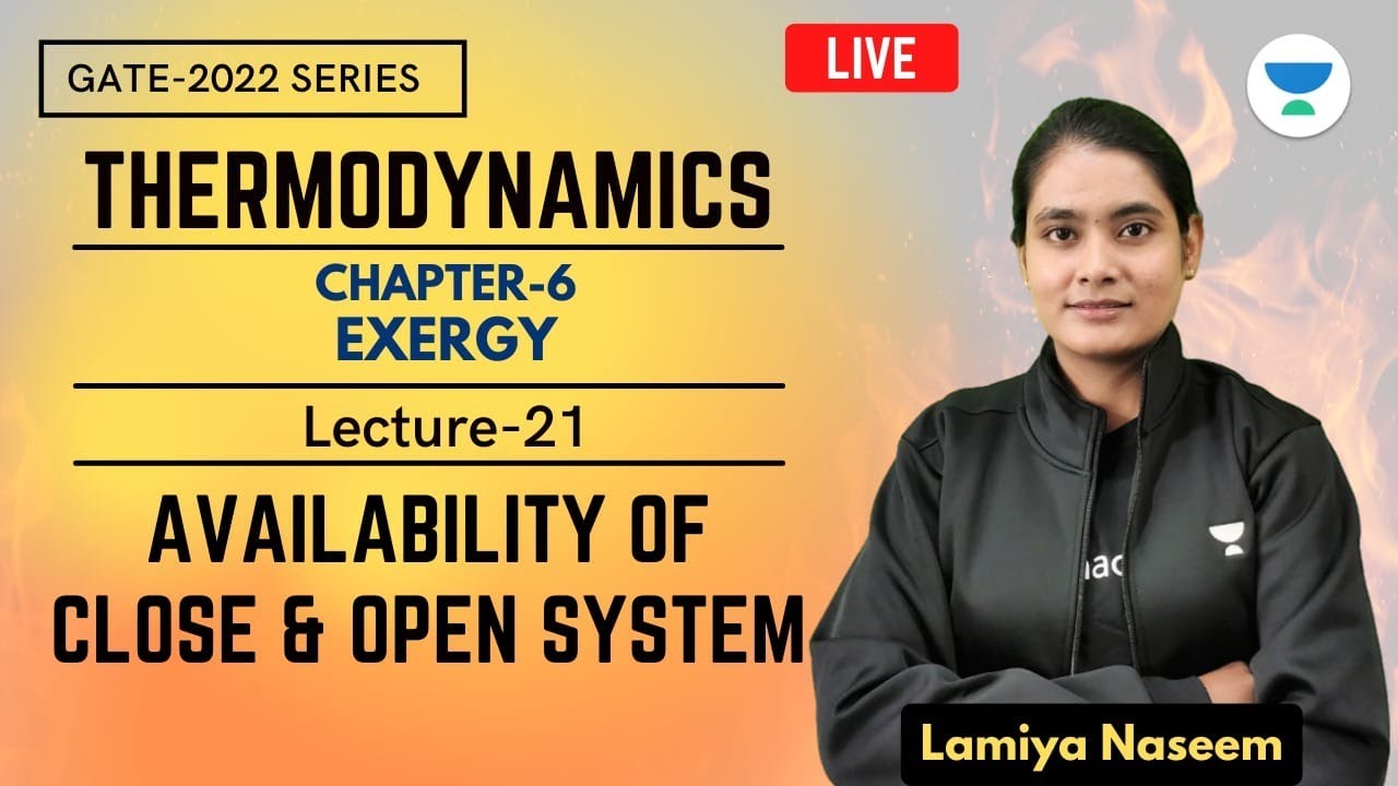 L21 | Availability of Close & Open System | Exergy | #Thermodynamics ...