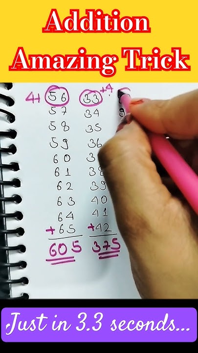 Addition Amazing New Trick Additiontricks Maths Knowledgeadda Youtube
