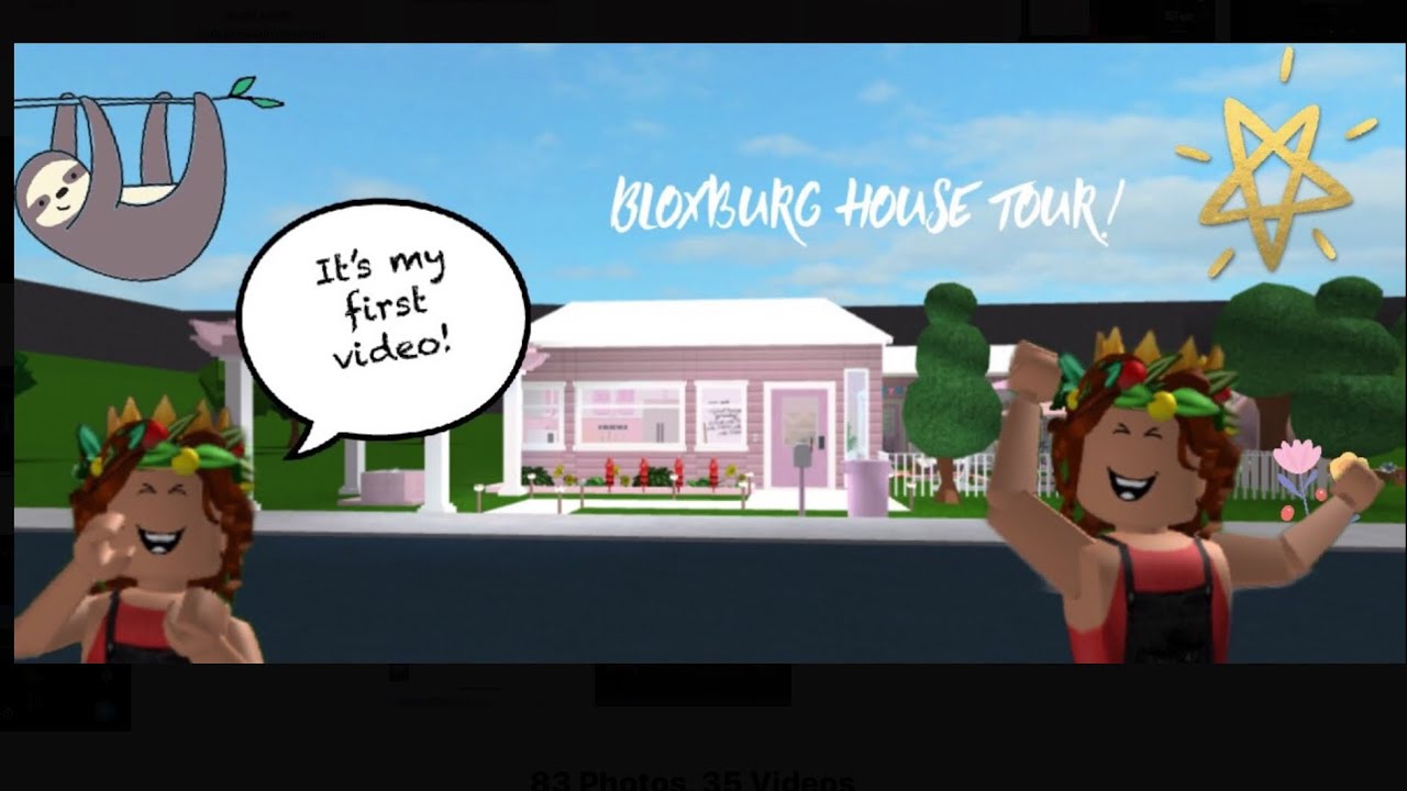 My first video! Bloxburg house tour! - YouTube