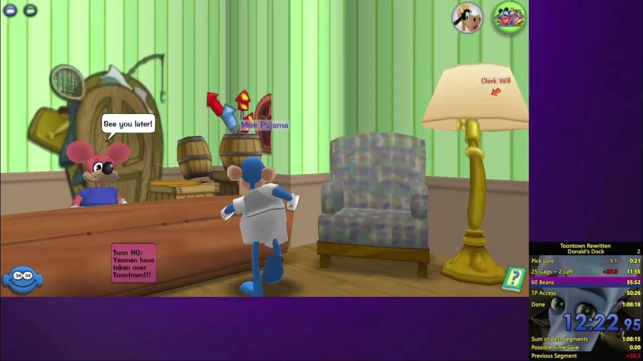 [Fail] Toontown Rewritten Donald's Dock Toontasks (SOLO) - 1:10:27 - YouTube