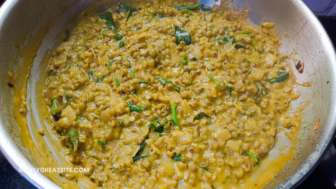 Green gram gravy recipe 😋/instant green gram gravy/green gram gravy # ...