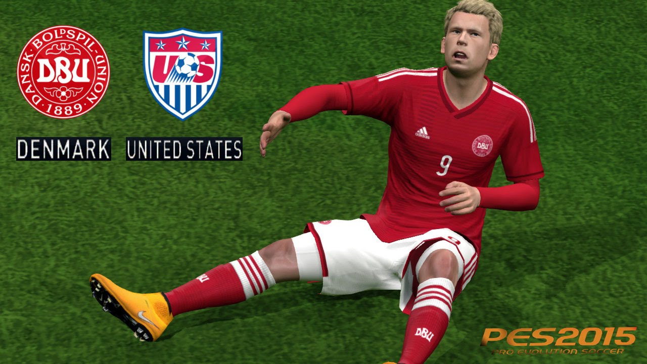 Denmark - USA • Friendly Match • PES 2015 gameplay - YouTube