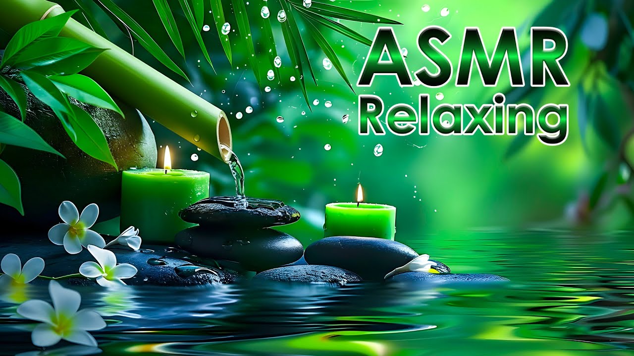 Relaxing Sound of water flowing from a bamboo pipe is a meditation ...