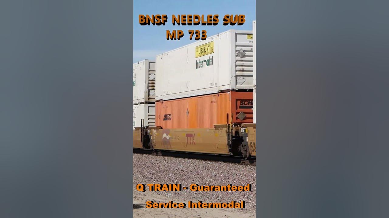 BNSF 6249 EB Q TRAIN MP 733 NEEDLES SUB #railfanning #bnsf - YouTube