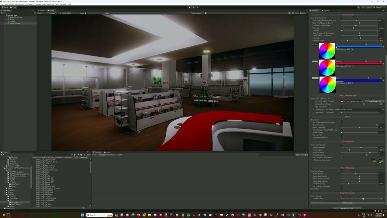 Setting up Post-Processing in Unity Universal Render Pipeline with Cinematic URP Post-Processing ...