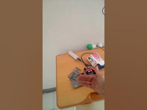 sensor jarak ultrasonic menyalakan lampu 220 volt - YouTube