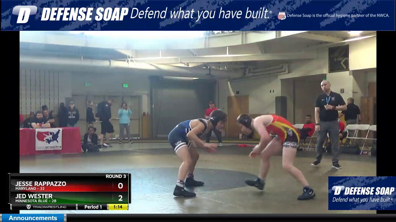 Mat 12 130 Jesse Rappazzo Maryland Vs Jed Wester Minnesota Blue - YouTube