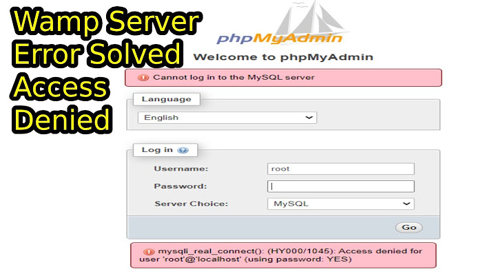 [solved] Mysqli Real Connect Hy000 1045 Access 9to5answer