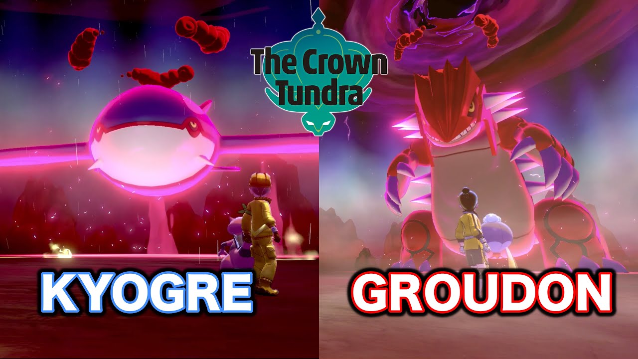Pokémon Crown Tundra - KYOGRE and GROUDON - Max Lair Battle - YouTube