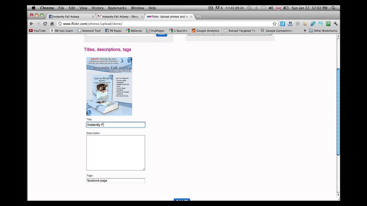 Using Flickr with Facebook - YouTube