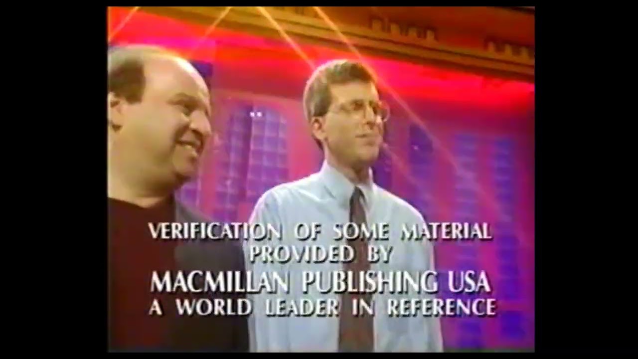 Jeopardy Credit Roll 7-1-1998 - YouTube