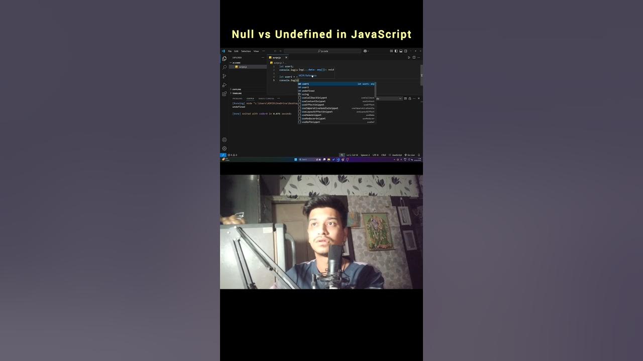 null vs undefined in JavaScript 🔥 | Must-Know Difference! 🚀 #shorts #codeshuru #javascript - YouTube