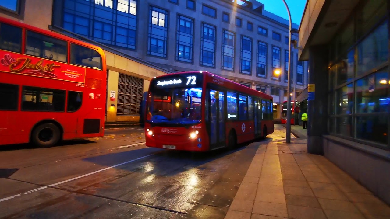 Curtailed Route 72 to Shepherds Bush at Hammersmith Bus Station - YouTube
