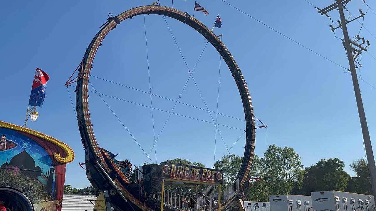Ring of Fire Ride at the 2025 Waukesha County Fair - YouTube