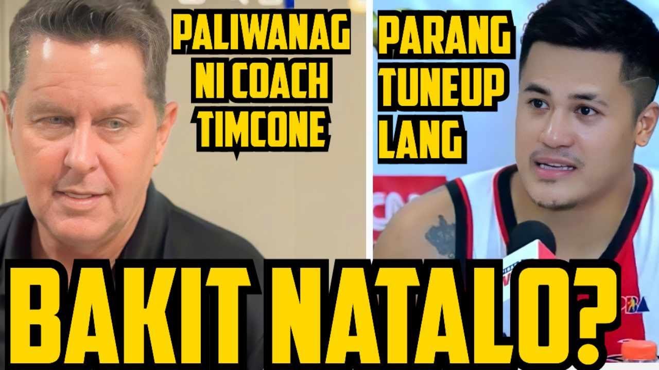 GINEBRA BAKIT NATALO PALIWANAG NI COACH TIMCONE | CRUZ NAGYABANG PARANG TUNEUP GAME LANG - YouTube