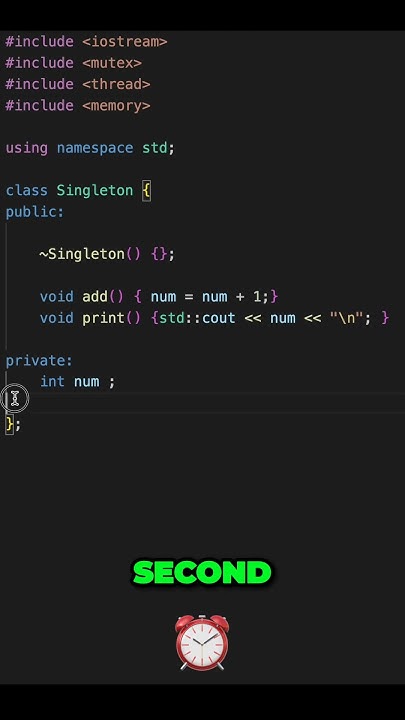 Singleton Design Pattern in 2 Lines of Modern C++ - YouTube