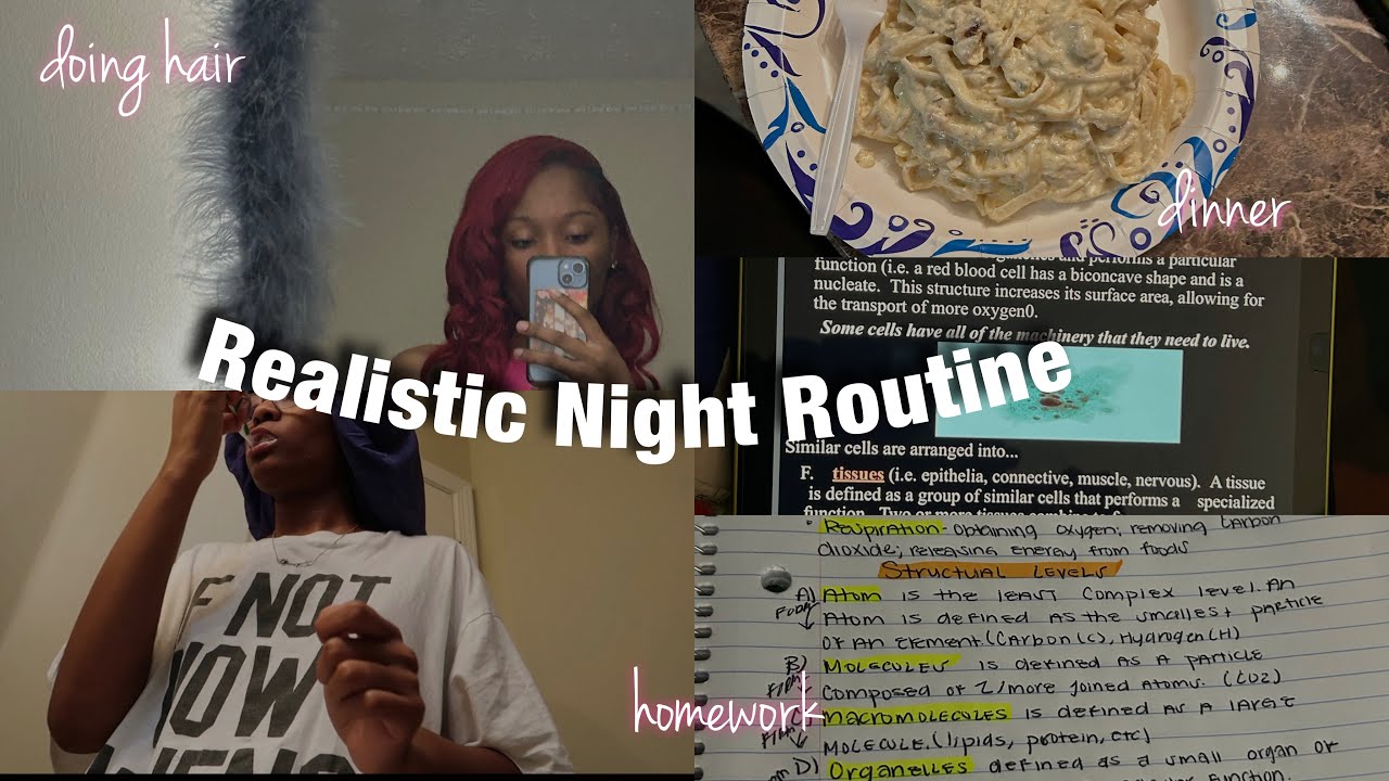 REALISTIC NIGHT ROUTINE - YouTube