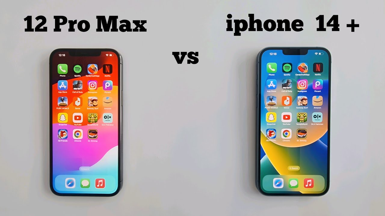 iphone 14 Plus vs 12 Pro Max Speed Test || in 2024 - YouTube