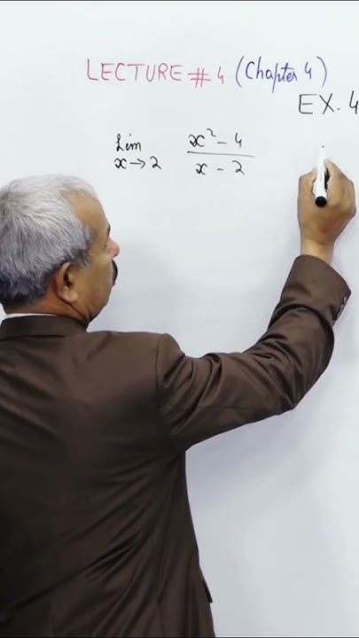 PGC Lectures-Inter Part 2-KPK Board-Mathematics-Chapter 04-Ex 4.1: Q4 Limit Concepts - YouTube