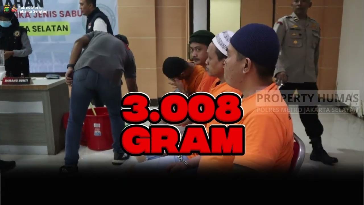 Sat Narkoba Polres Metro Jakarta Selatan Musnahkan 3.008 Gram Sabu - YouTube