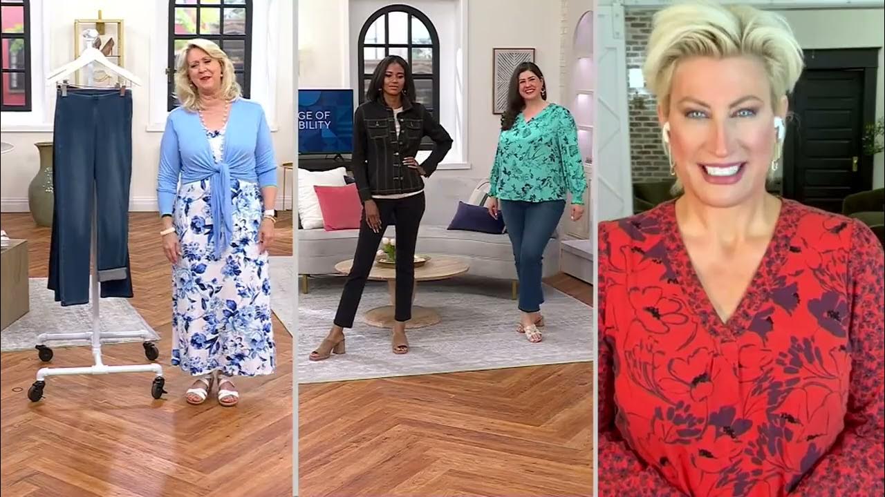 Belle by Kim Gravel Flexibelle Straight Leg Ankle Jean on QVC - YouTube