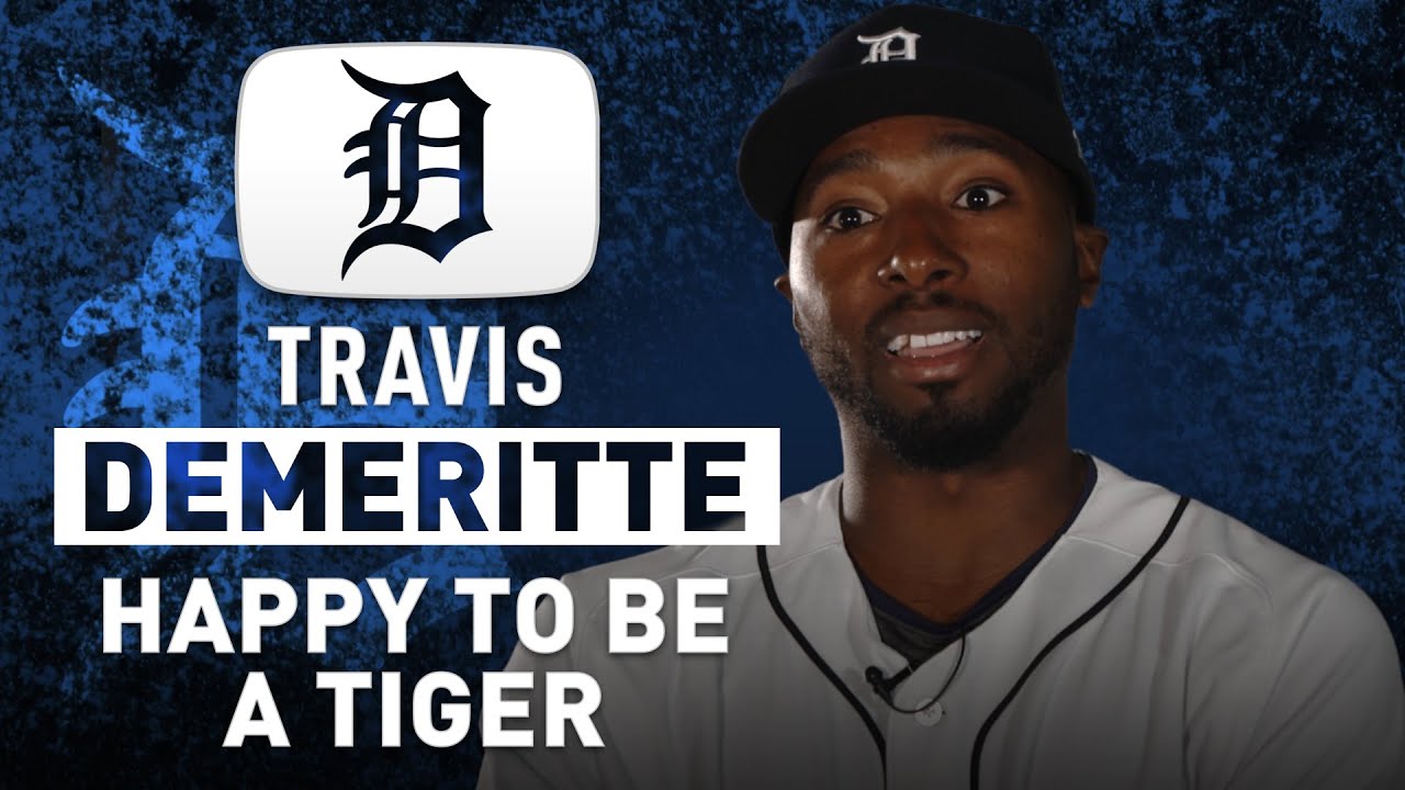 Outfielder Travis Demeritte enjoys his 2019 MLB debut as a Tiger - YouTube