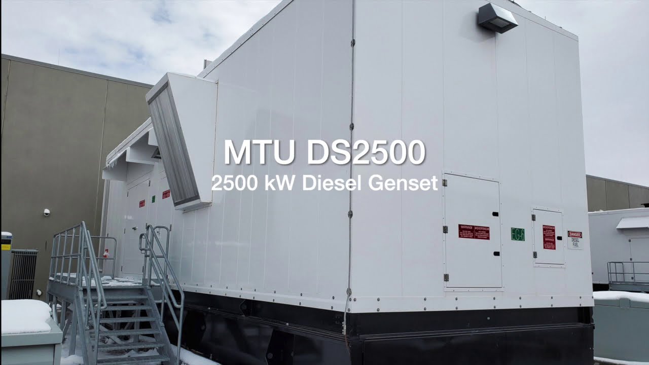 MTU Rolls Royce 2500kw - YouTube