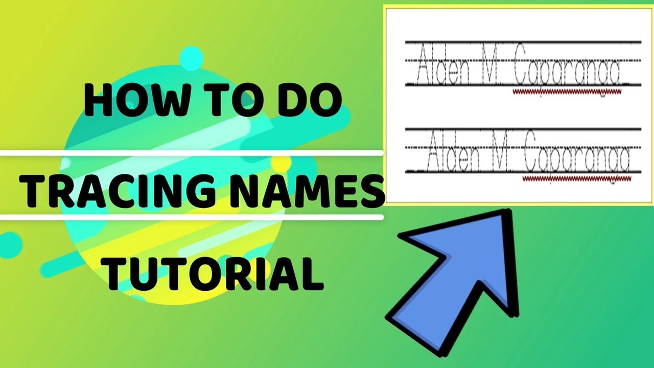 HOW TO DO TRACING NAMES TUTORIAL YouTube HOW TO DO TRACING NAMES TUTORIAL YouTube