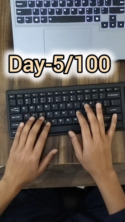 Day-5/100 #coding #100daysofcode - YouTube