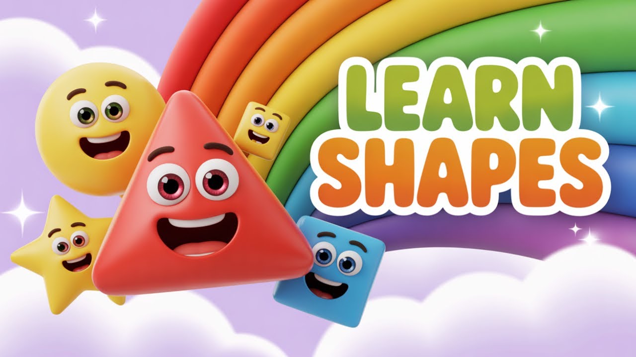 ⭐ Shapes Song for Children | Learn Circle, Square, Triangle & More ...