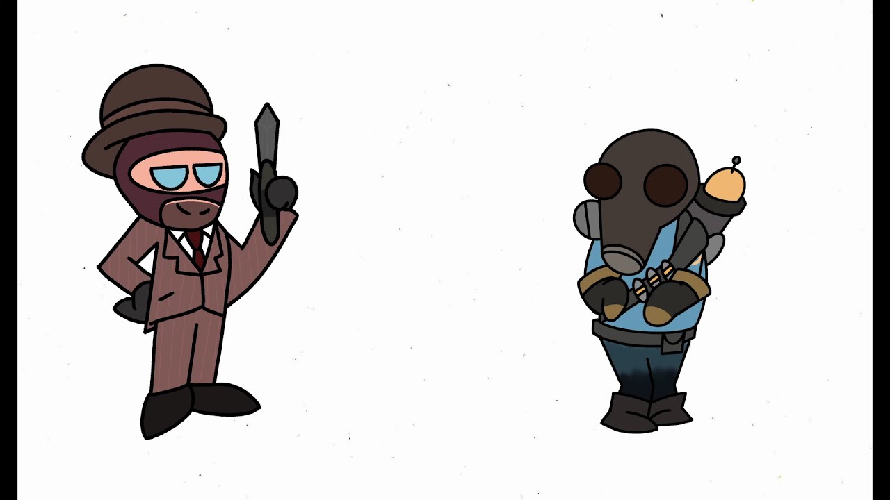 Every Spy Vs Pyro Joke - YouTube